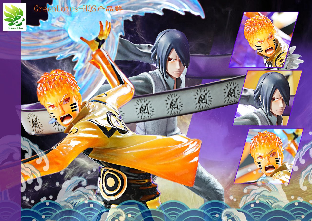 [Statue] Green Lotus Studio – Naruto & Sasuke – 1/8