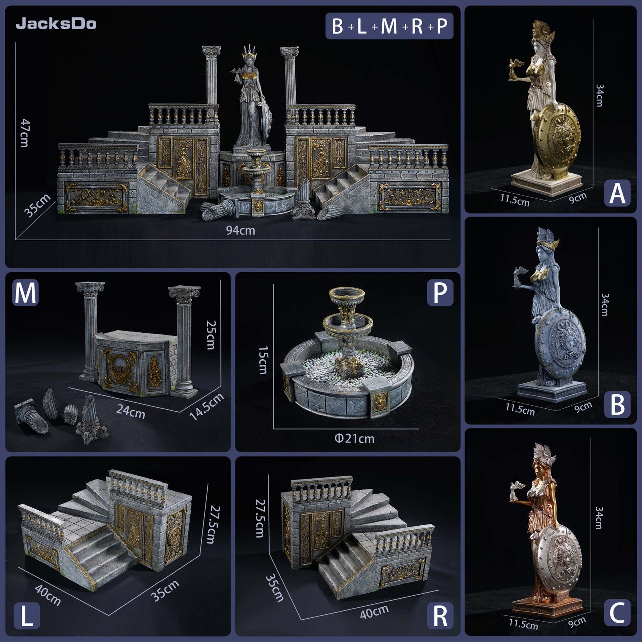 [Statue] JacksDo Studio – Athena & Sanctuary Scene Base – Pool
